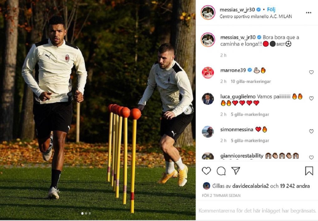 Photo: Messias expresses delight over return following injury struggles