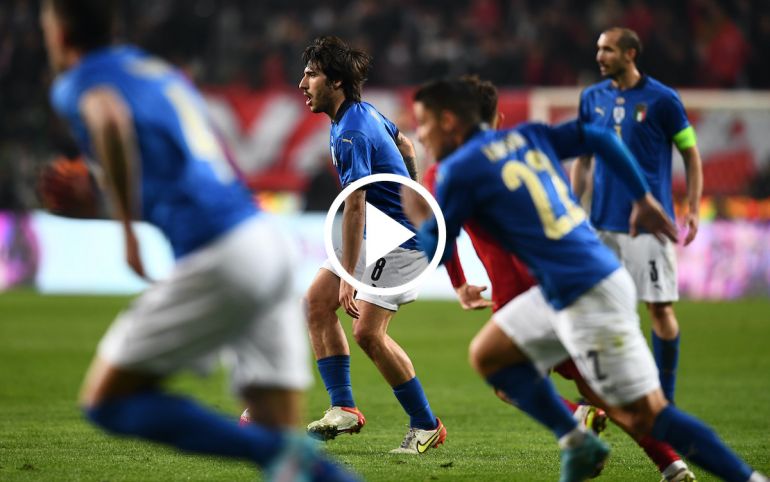 Watch: Tonali marks return to Italy XI with spinning backheel assist vs ...