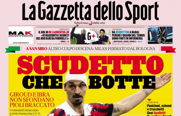 Gallery: 'Scudetto, what a battle', 'Down to the wire' - Today's front ...