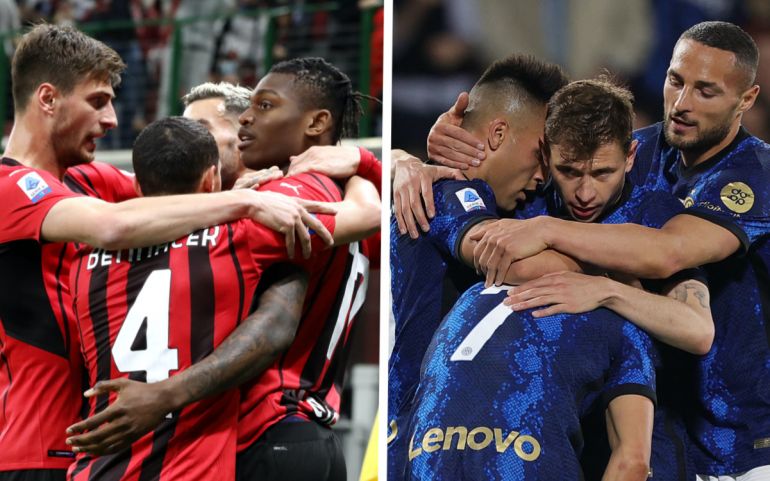 Comparing the remaining four fixtures for Scudetto rivals AC Milan and ...