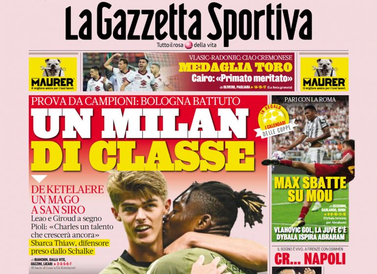 Gallery: 'A classy Milan', 'Thiaw arrives' - Today's front pages of ...