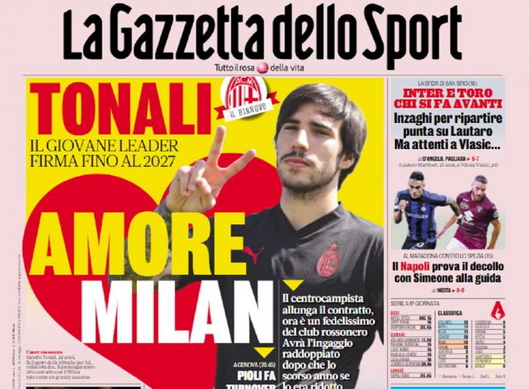 Gallery: 'Milan love', 'Pioli launches Origi' - Today's front pages of ...