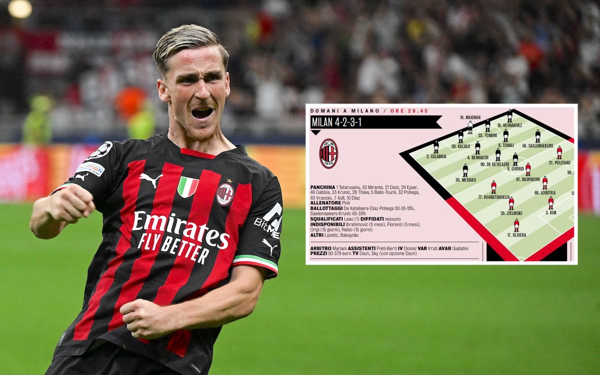 GdS: Probable XIs for Milan vs. Napoli - Pioli settles on solution ... GdS: Probable XIs for Milan vs. Napoli - Pioli settles on solution ...