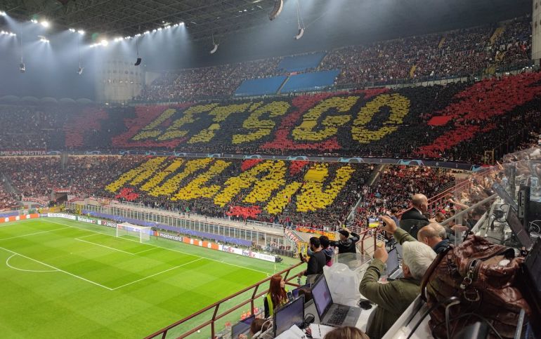 Photo: The Curva Sud's excellent display ahead of Chelsea game