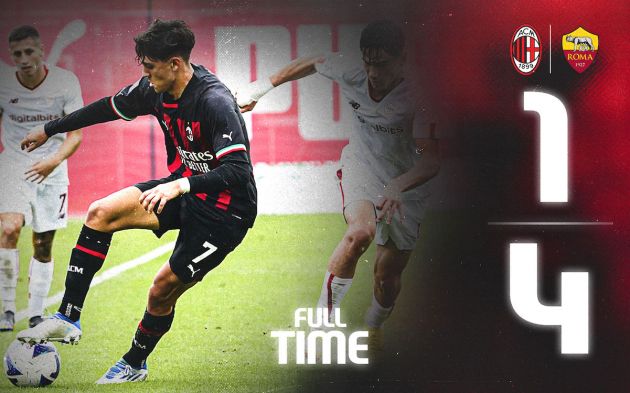 Milan Primavera 1 4 Roma Abates Side Well Beaten By Dominant Giallorossi