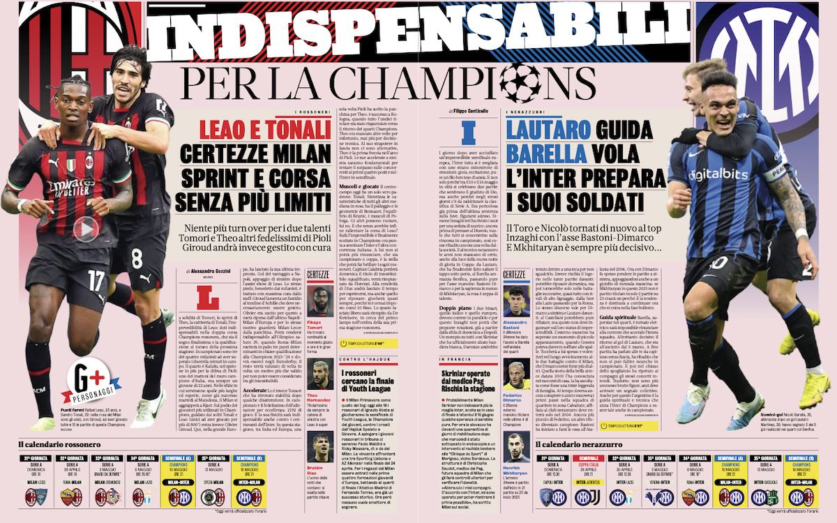 GdS: Ever-presents, experience and talent - Pioli clings to his ... GdS: Ever-presents, experience and talent - Pioli clings to his ...