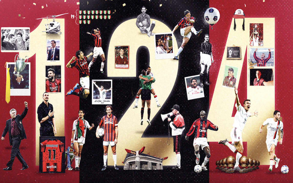 AC Milan celebrate birthday: "124 years of history, joy, and love" - video