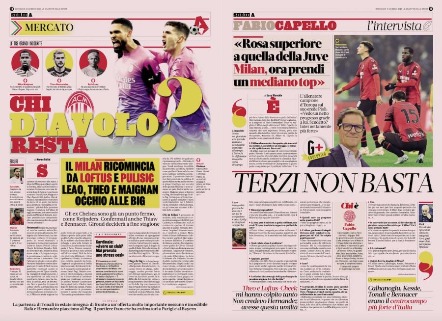 GdS: Calabria's contract enters final 18 months but Milan have a plan