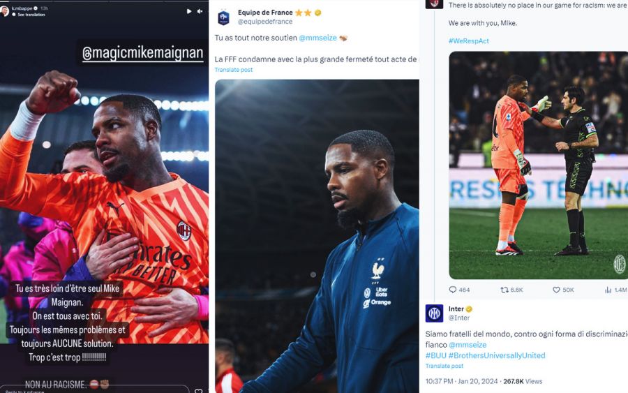 Photos: Maignan receives support from Mbappe, Inter and more: “Enough ...