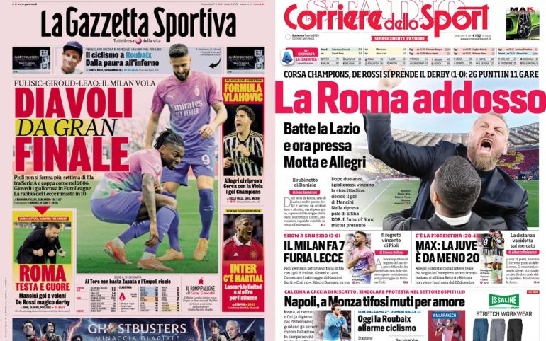 Gallery: ‘Inter, seen this Milan?’, ‘Milan make it 7’ - Today’s front ...