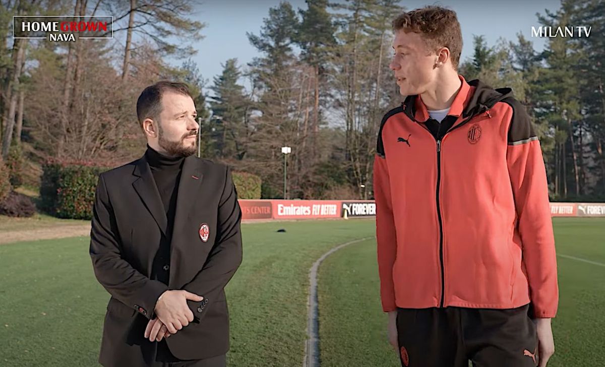 Nava discusses Milan journey, what Maignan is like and his debut dream