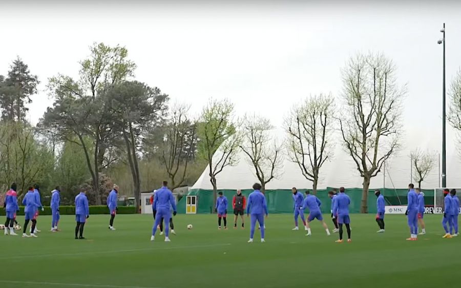 Watch: Squad train ahead of Milan-Roma - the latest on Thiaw and Kjaer
