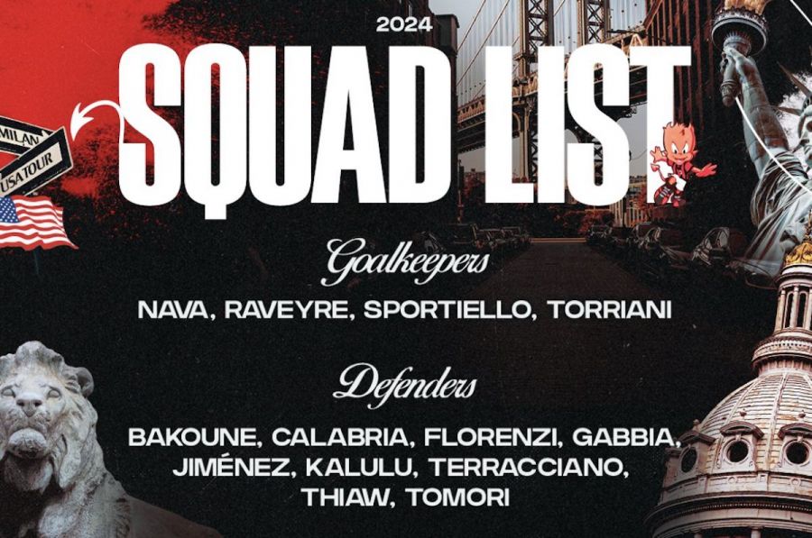 Official: Milan announce final travelling squad for pre-season USA Tour