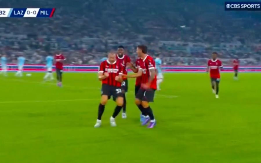 Watch: Pavlovic opens Milan account vs. Lazio with bullet header