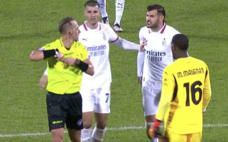 Theo Hernandez facing multi-game ban after red card at full-time in ...