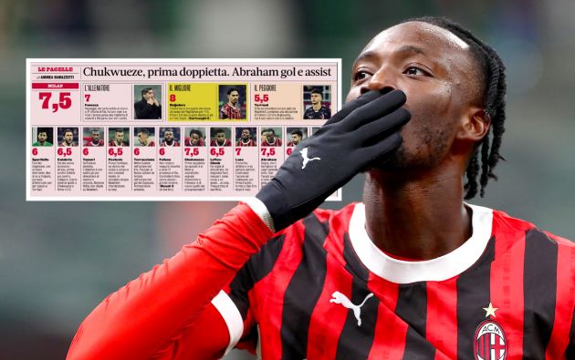 GdS: Milan player ratings for Sassuolo win - plenty of praise shared out GdS: Milan player ratings for Sassuolo win - plenty of praise shared out