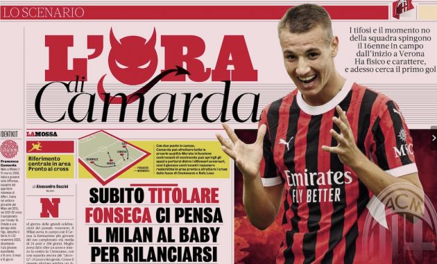 GdS: 'Camarda time' - Fonseca strongly tempted to give striker second ...