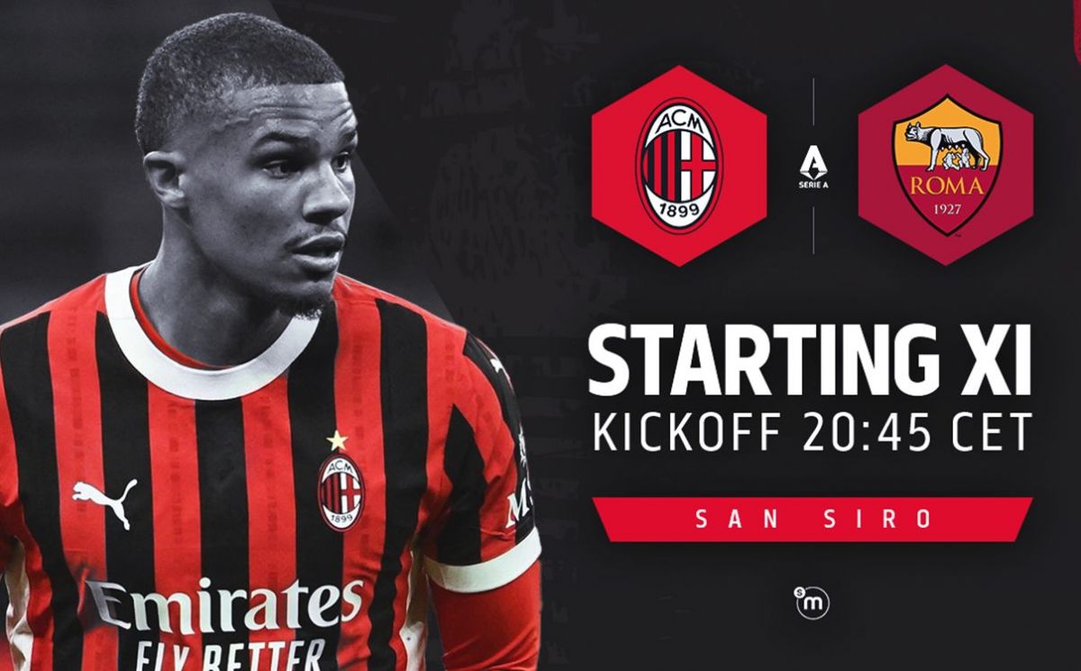Official: AC Milan vs. Roma starting XIs - two changes from Verona win