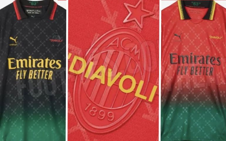 Footy Headlines: Leak of AC Milan Off-White fourth kit shows extremely ...