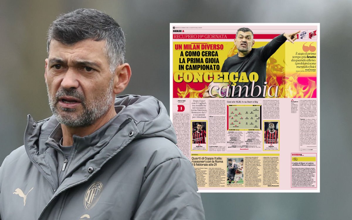 GdS: 'Conceicao changes Milan' - alterations expected in search of ...