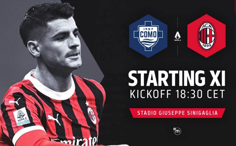 Official: Como vs. AC Milan starting XIs - two changes from Cagliari draw