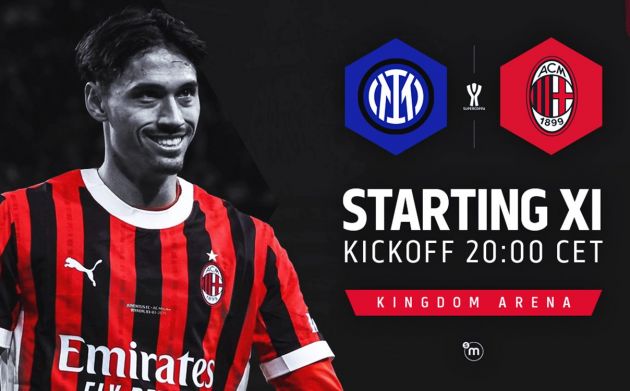 Official: Inter vs. AC Milan starting XIs - one change from Juventus win