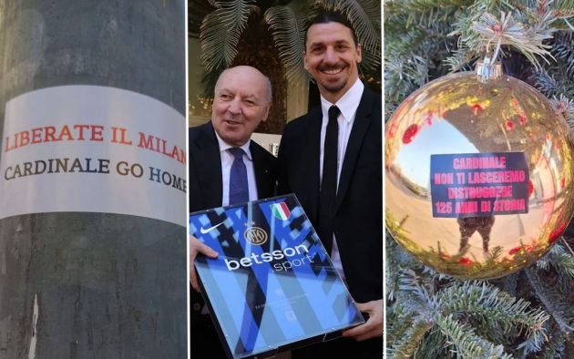 Il Giorno: Anti-Cardinale stickers and Zlatan's 'gaffe' - Milan fans ...