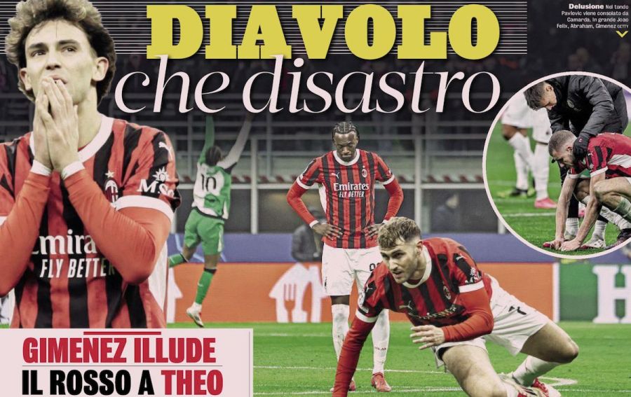 GdS: 'What a disaster' - how Milan crashed out of Europe in San Siro ...