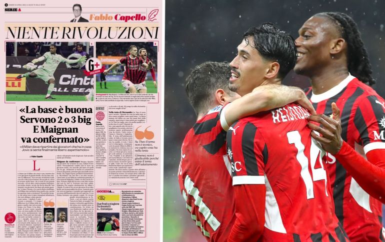 'No need for revolution' - Capello explains why Milan already have a ...