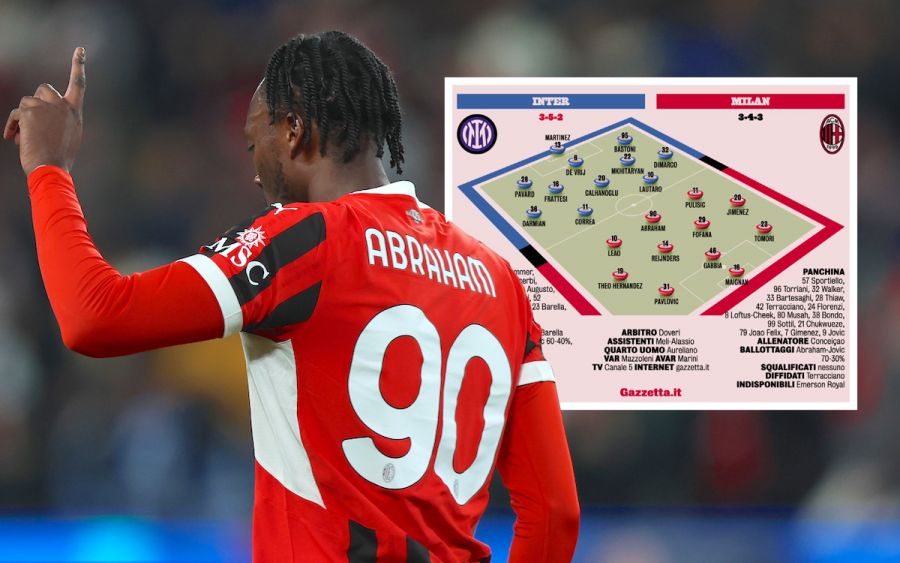 GdS: Predicted XIs for Inter vs. Milan - Conceicao sticks with new system