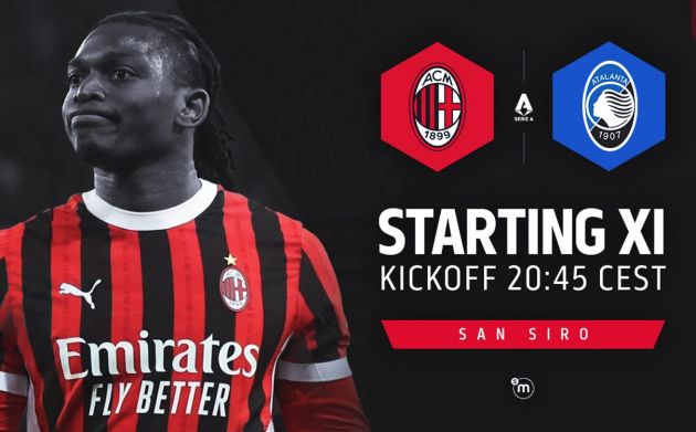 Official: AC Milan vs. Atalanta starting XIs - zero changes from Udinese win