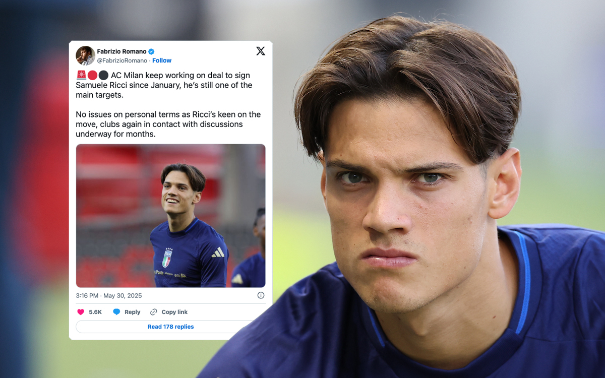 Romano: Milan making progress in Ricci talks with Torino - player 'keen ...