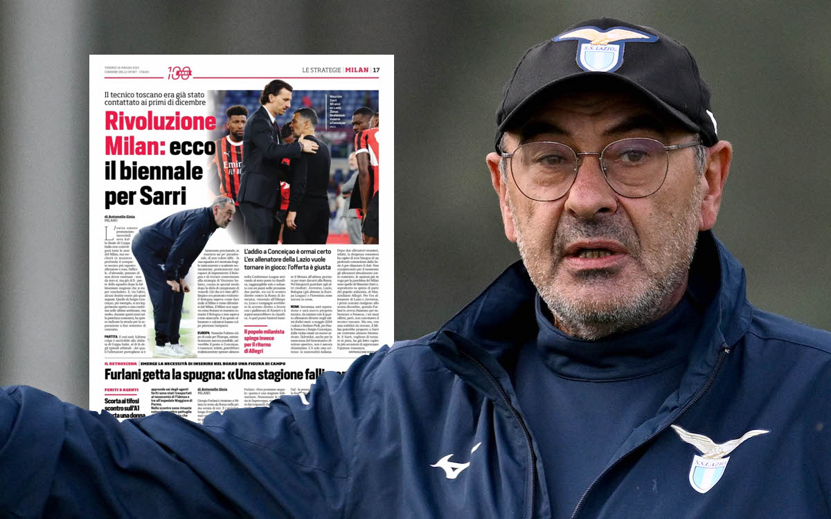 CorSport: Two-year deal ready for Sarri as part of 'Milan revolution ...