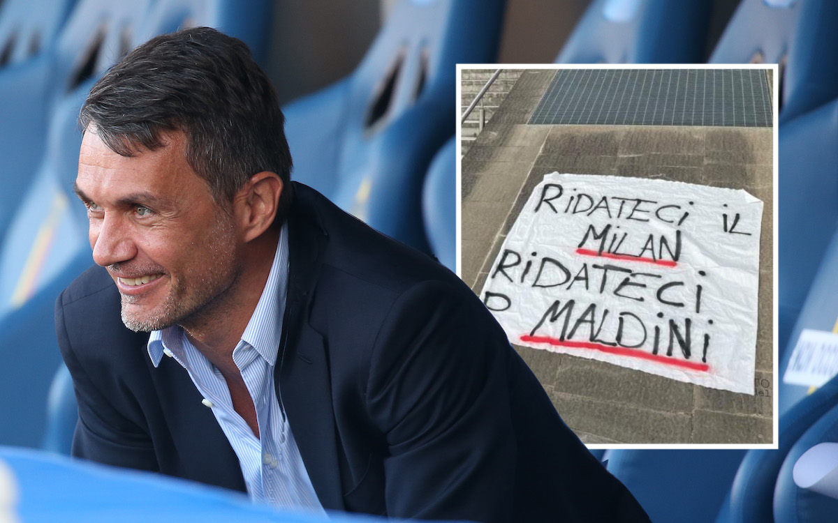 Photo: New protest banner appears outside Casa Milan - "Give us back P ...