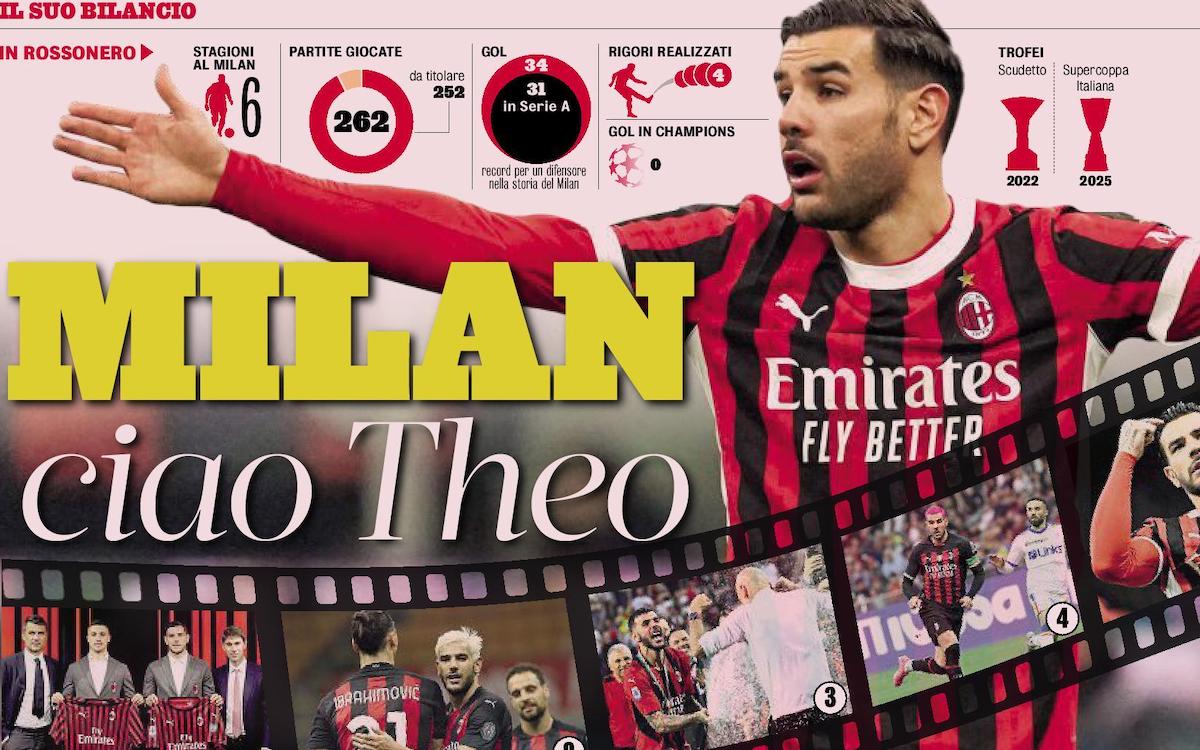 GdS: 'Ciao Theo' - how his time at Milan went from stardom to separation
