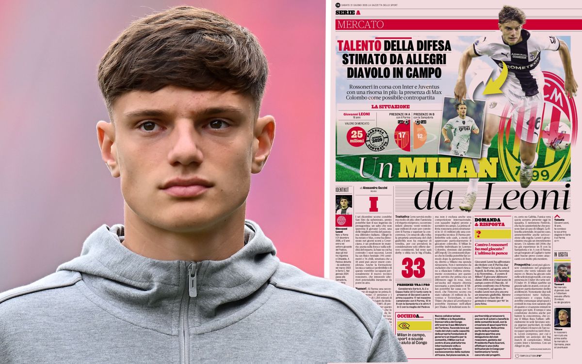 GdS: Milan make their move for Leoni - player-plus-cash bid ready to ...
