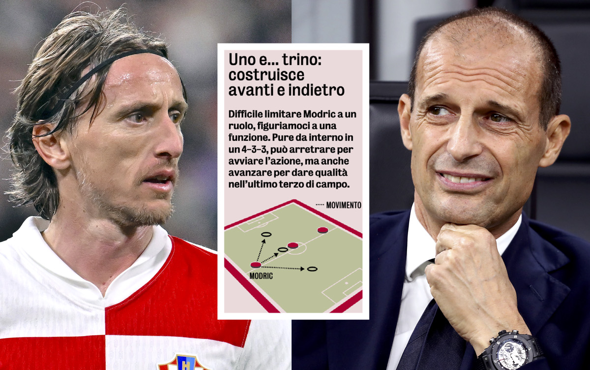 GdS: A true all-round midfielder - how Allegri plans to use Modric at Milan