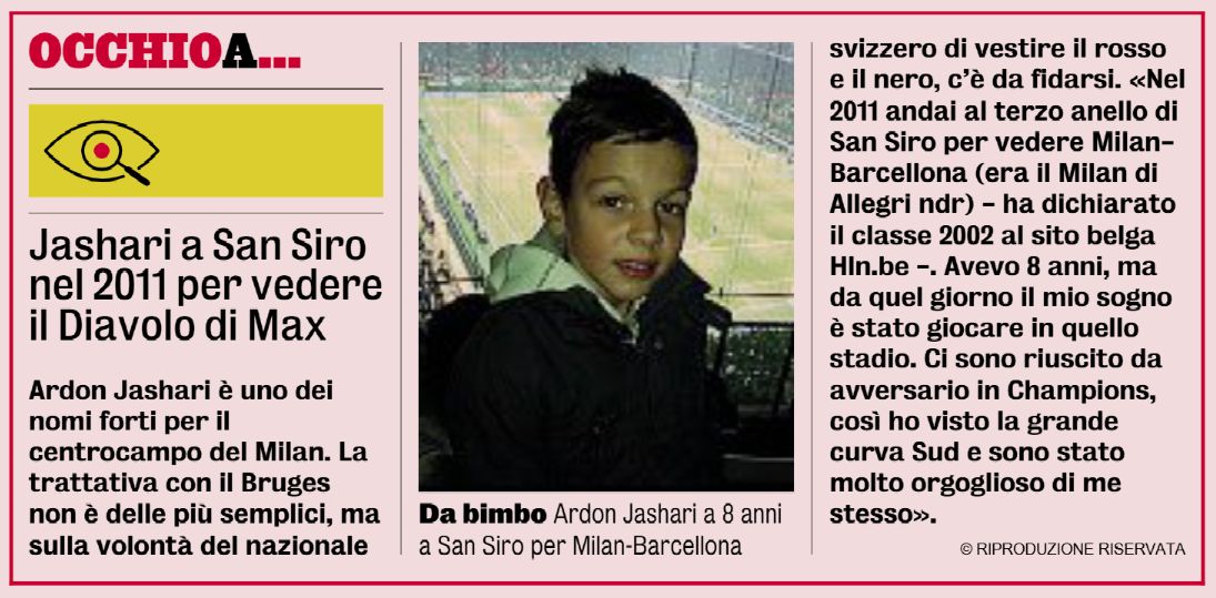 Photo: San Siro visit at eight years old sparked 'dream' for Milan ...
