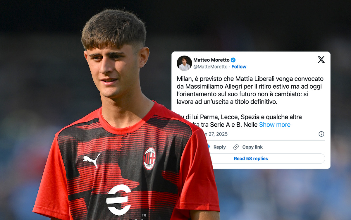 Moretto: Milan working on a 'permanent transfer' for Liberali - several ...