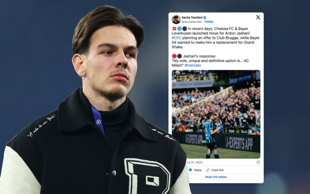 Tavolieri: Jashari rebuffs Chelsea and Bayer Leverkusen as Milan dream ...