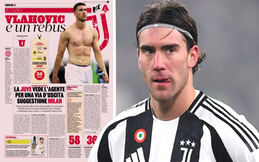 GdS: Vlahovic remains a problem for Juventus to solve - why Milan are ...