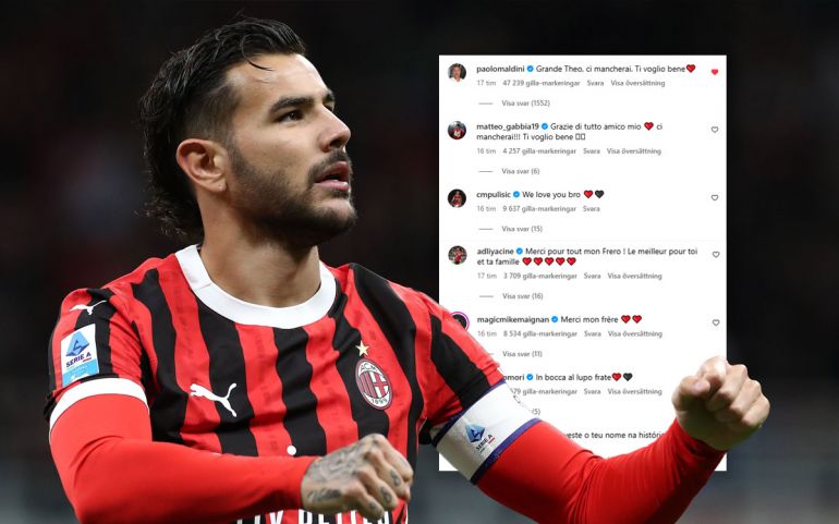 Photos: Maldini, Leao, Pulisic and other Milan stars respond to Theo’s ...
