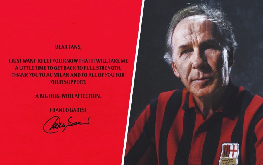 Official: AC Milan announce that Baresi is recovering from successful ...