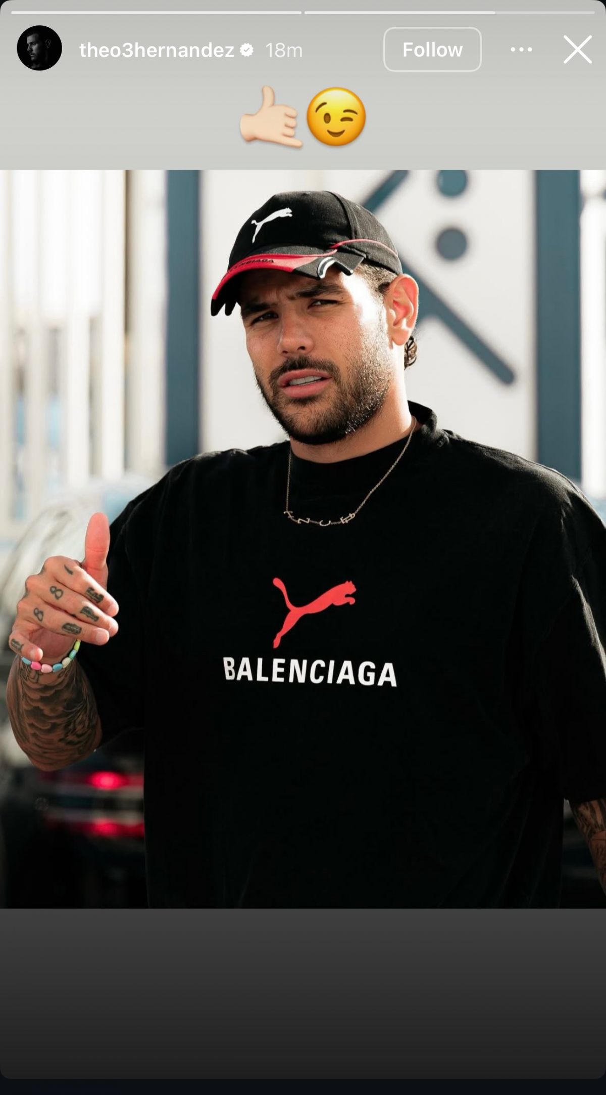 Theo makes strange social media post after Milan loss despite earlier ...