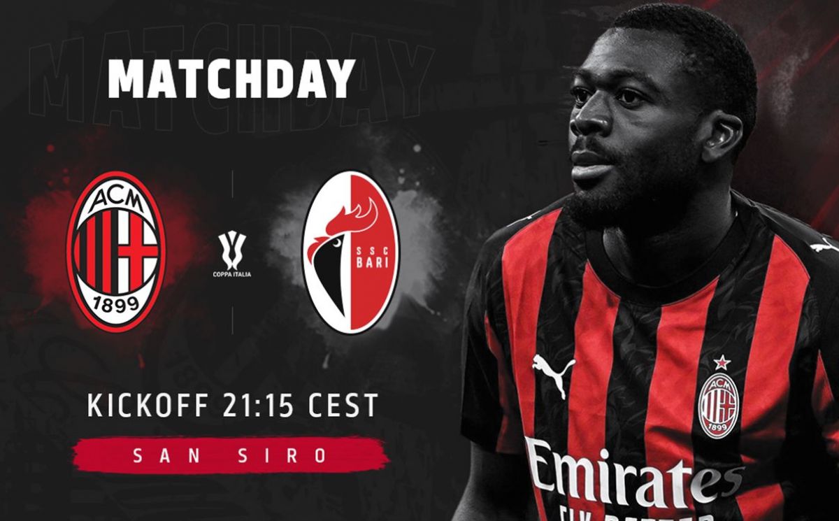 Official: AC Milan vs. Bari starting XIs - Allegri opts for three centre-backs