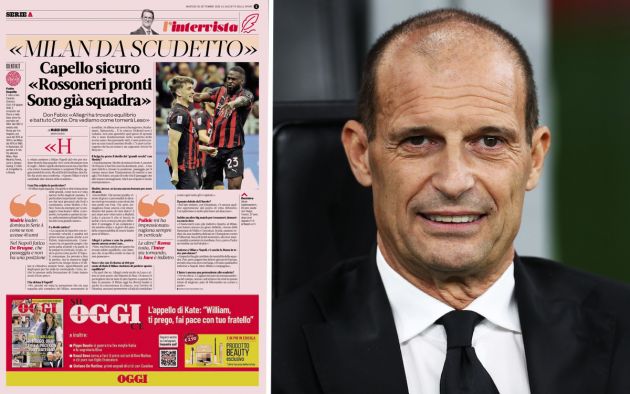 Capello explains why Milan are 'among the contenders to win the Scudetto'