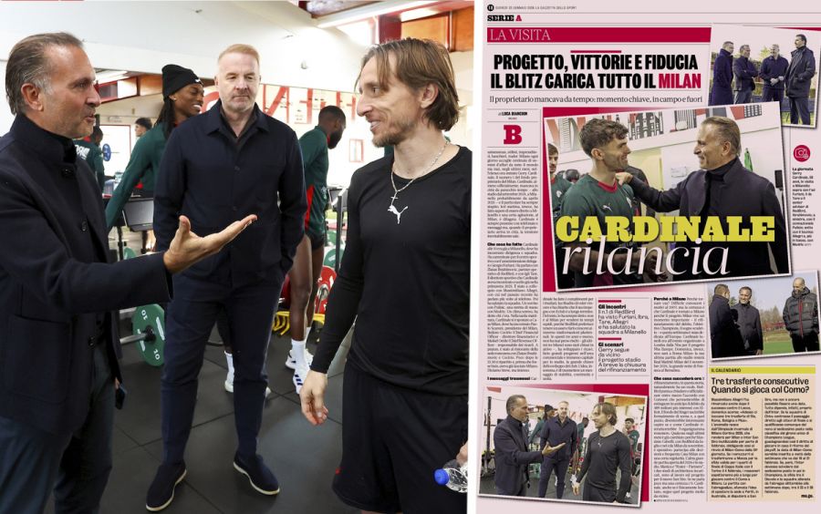 GdS: What Cardinale said to Allegri and the squad during 'blitz' Milan ...