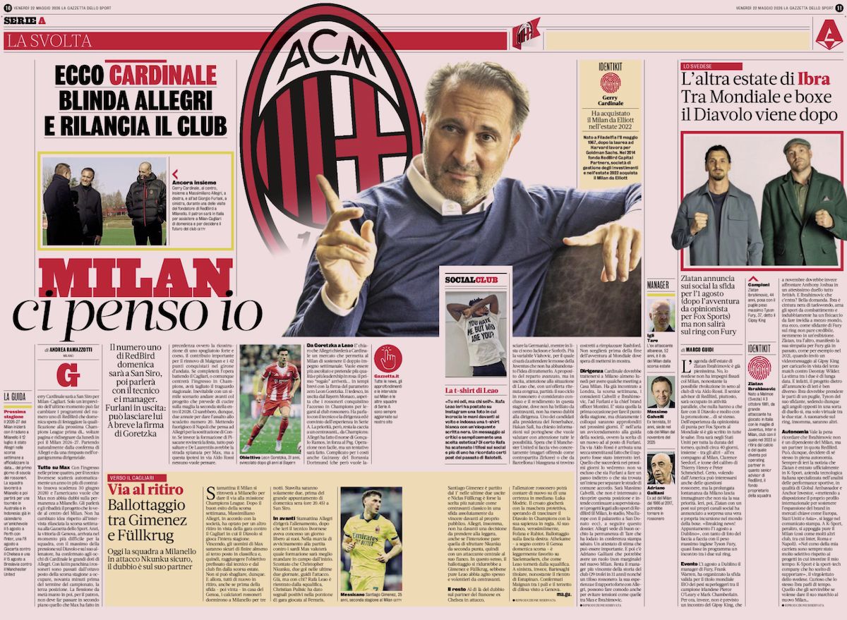 GdS: Indications arrive on Milan's XI to face Cagliari with retreat set ...