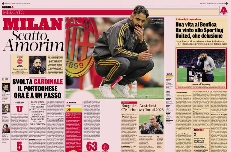 GdS: Amorim 'highly motivated' to join Milan and Krösche is in ...