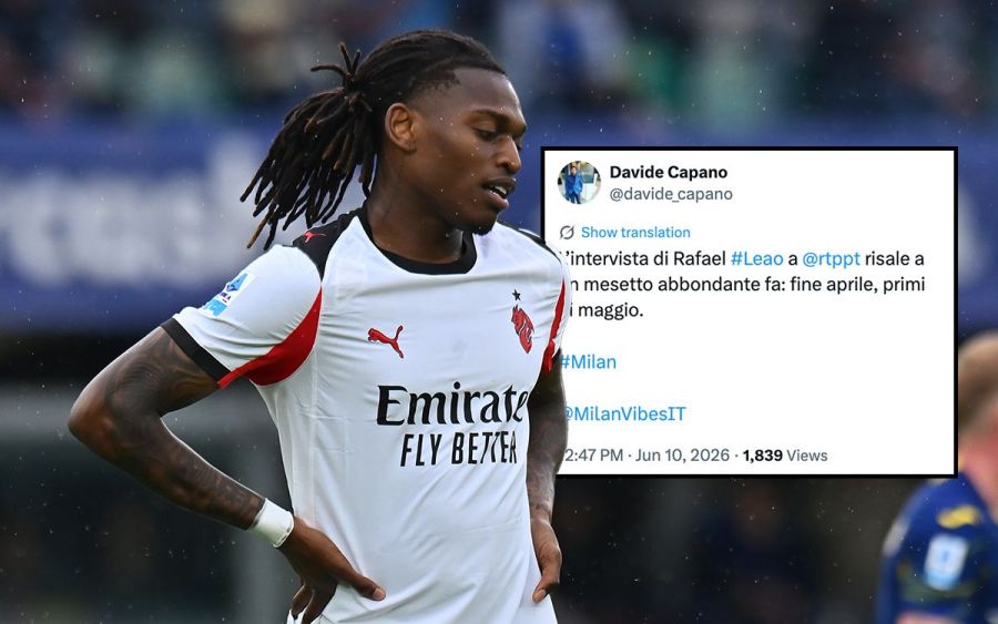 MilanVibes: Leao's latest interview recorded before Milan's season ...